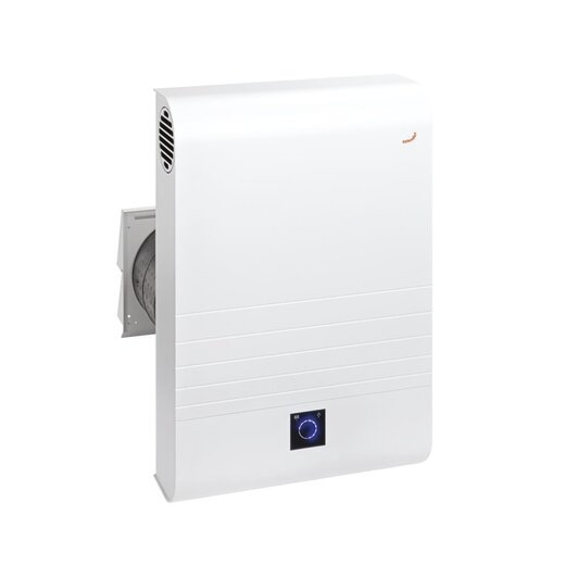 Zehnder Komfort-Lüftungsgerät ComfoAir 70 mit Außenwandhaube aus Aluminum | VENTILEO